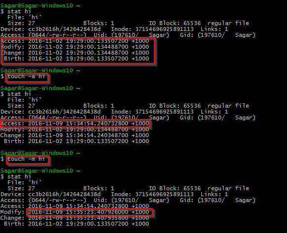 Creating A File In Linux Shell